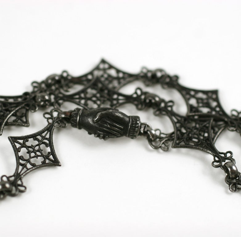 Berlin Iron Long Necklace, Georgian Era at 1stDibs