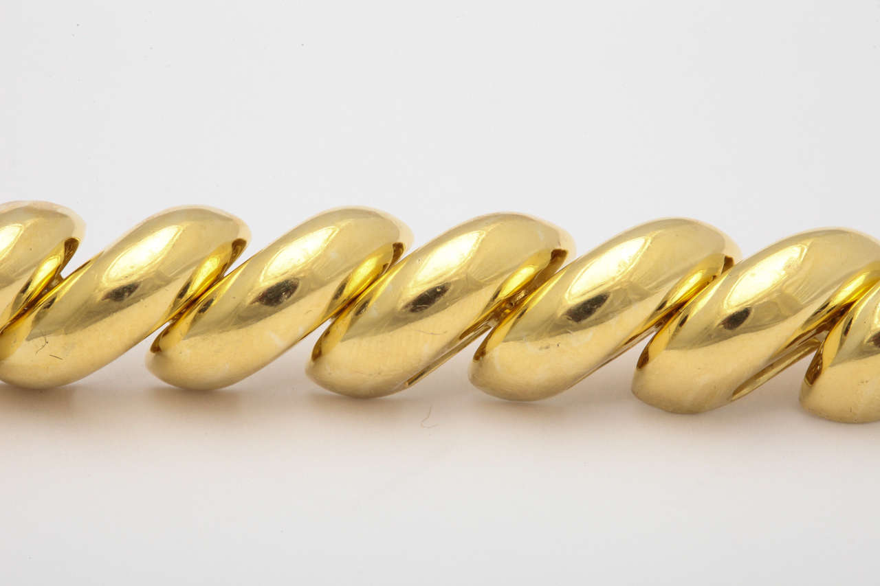 Gold San Marco Necklace at 1stDibs | san marco chain, san merco chain