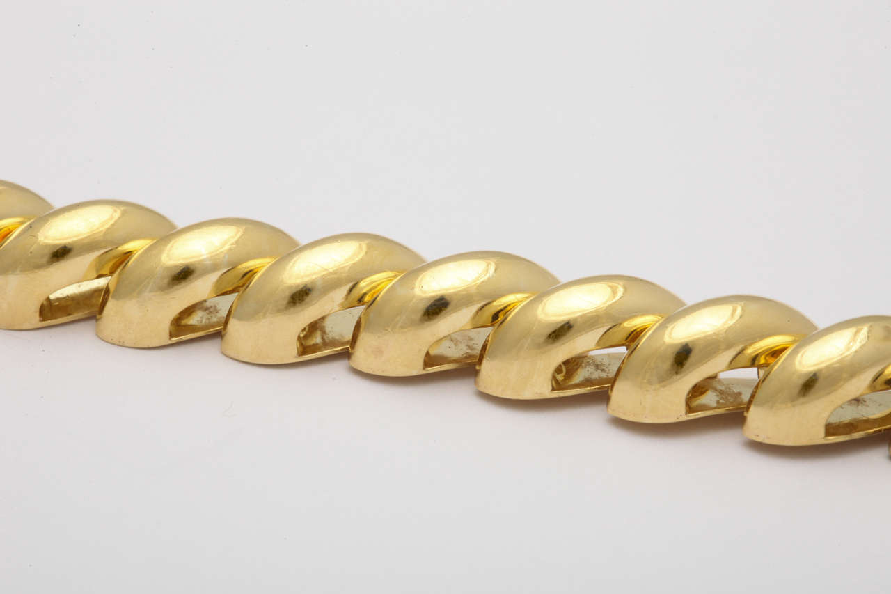 Gold San Marco Necklace at 1stDibs | san marco chain, san merco chain