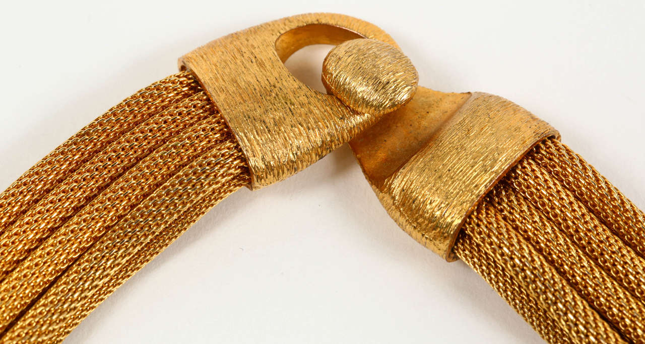 Ron Rizzo Gilt Mesh Necklace at 1stDibs | ron rizzo jewelry, rizzo necklace