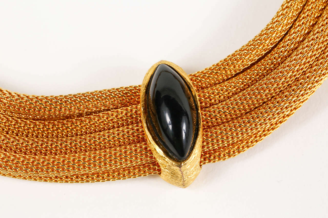 Ron Rizzo Gilt Mesh Necklace at 1stDibs | ron rizzo jewelry, rizzo necklace