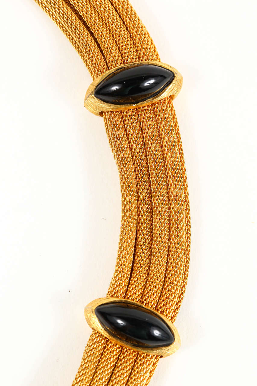 Ron Rizzo Gilt Mesh Necklace at 1stDibs | ron rizzo jewelry, rizzo necklace