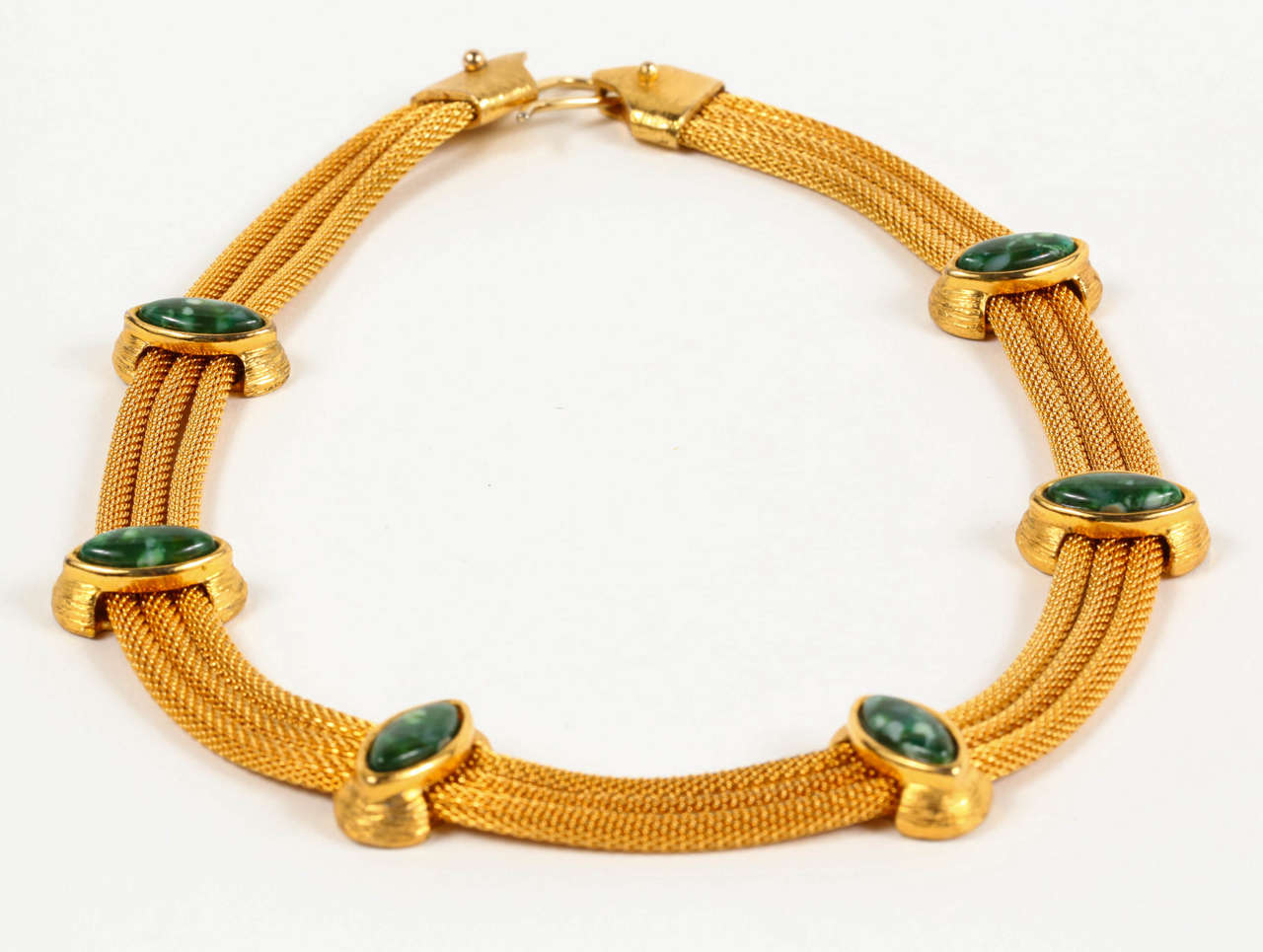 Ron Rizzo Gilt Mesh Necklace at 1stDibs | ron rizzo jewelry