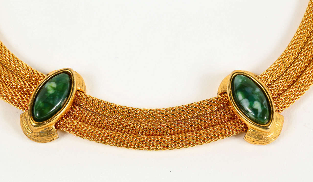 Ron Rizzo Gilt Mesh Necklace at 1stDibs | ron rizzo jewelry