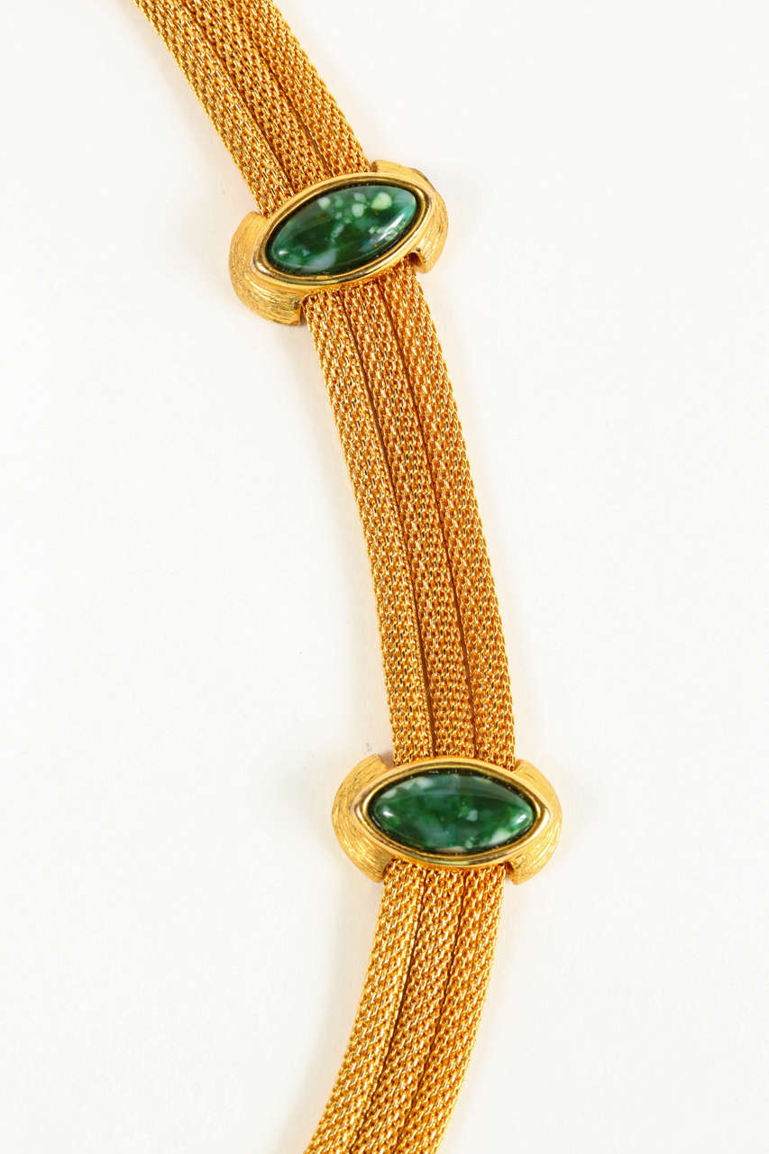 Ron Rizzo Gilt Mesh Necklace at 1stDibs | ron rizzo jewelry