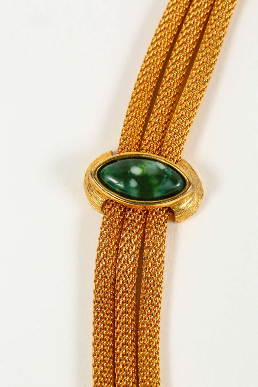 Ron Rizzo Gilt Mesh Necklace at 1stDibs | ron rizzo jewelry
