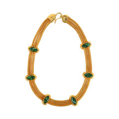 Ron Rizzo Gilt Mesh Necklace at 1stDibs | ron rizzo jewelry