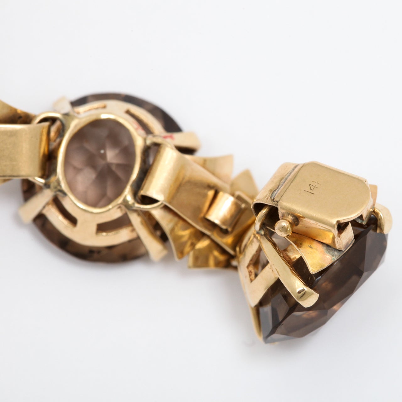 Retro Gold and Topaz Flashlight Bracelet For Sale at 1stDibs | bracelet ...