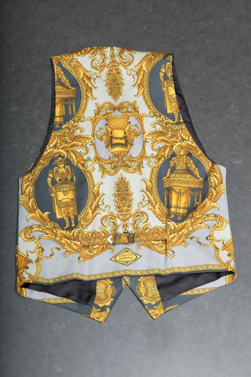 GIANNI VERSACE BAROQUE PRINT MEN'S VEST at 1stDibs | versace men's vest ...