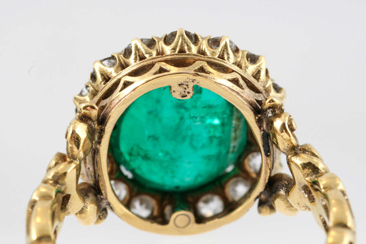 Late Victorian Emerald and Diamond Ring at 1stDibs | victorian emerald ring