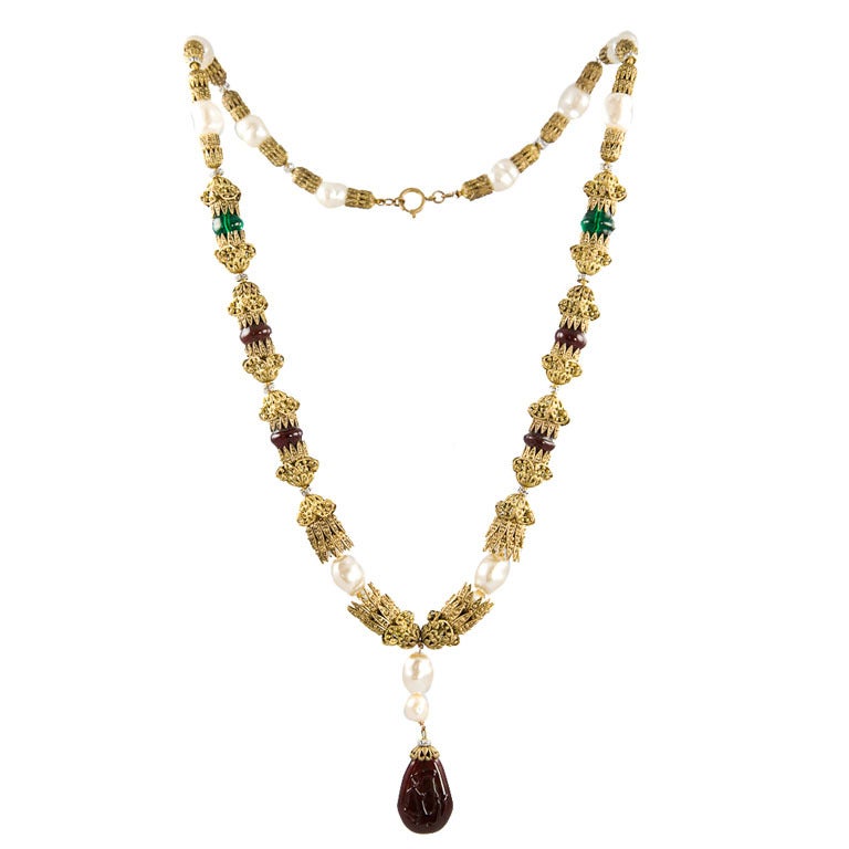 Ron Rizzo Gilt Mesh Necklace at 1stDibs | ron rizzo jewelry, rizzo necklace