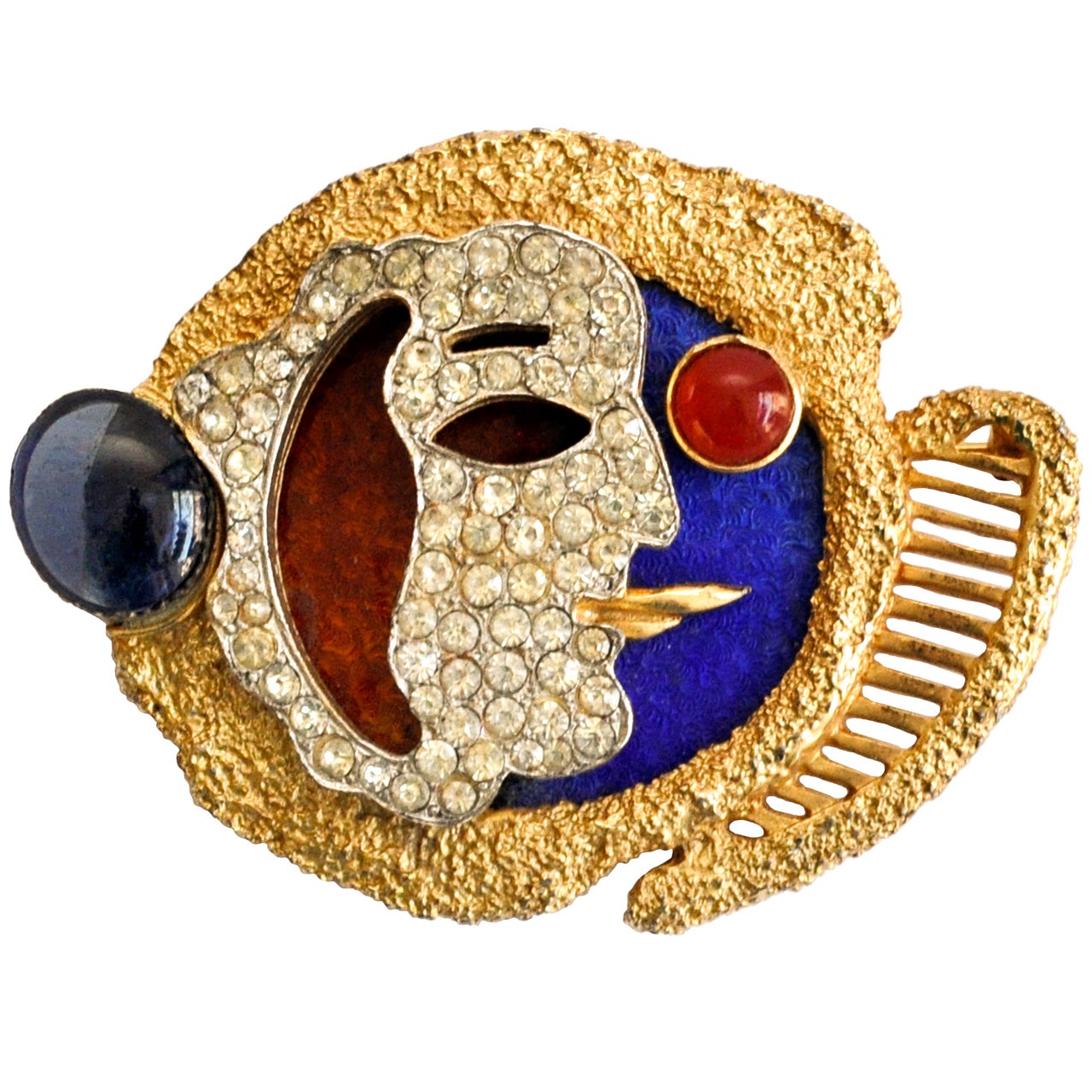 Braque-inspired brooch by Vendome at 1stDibs