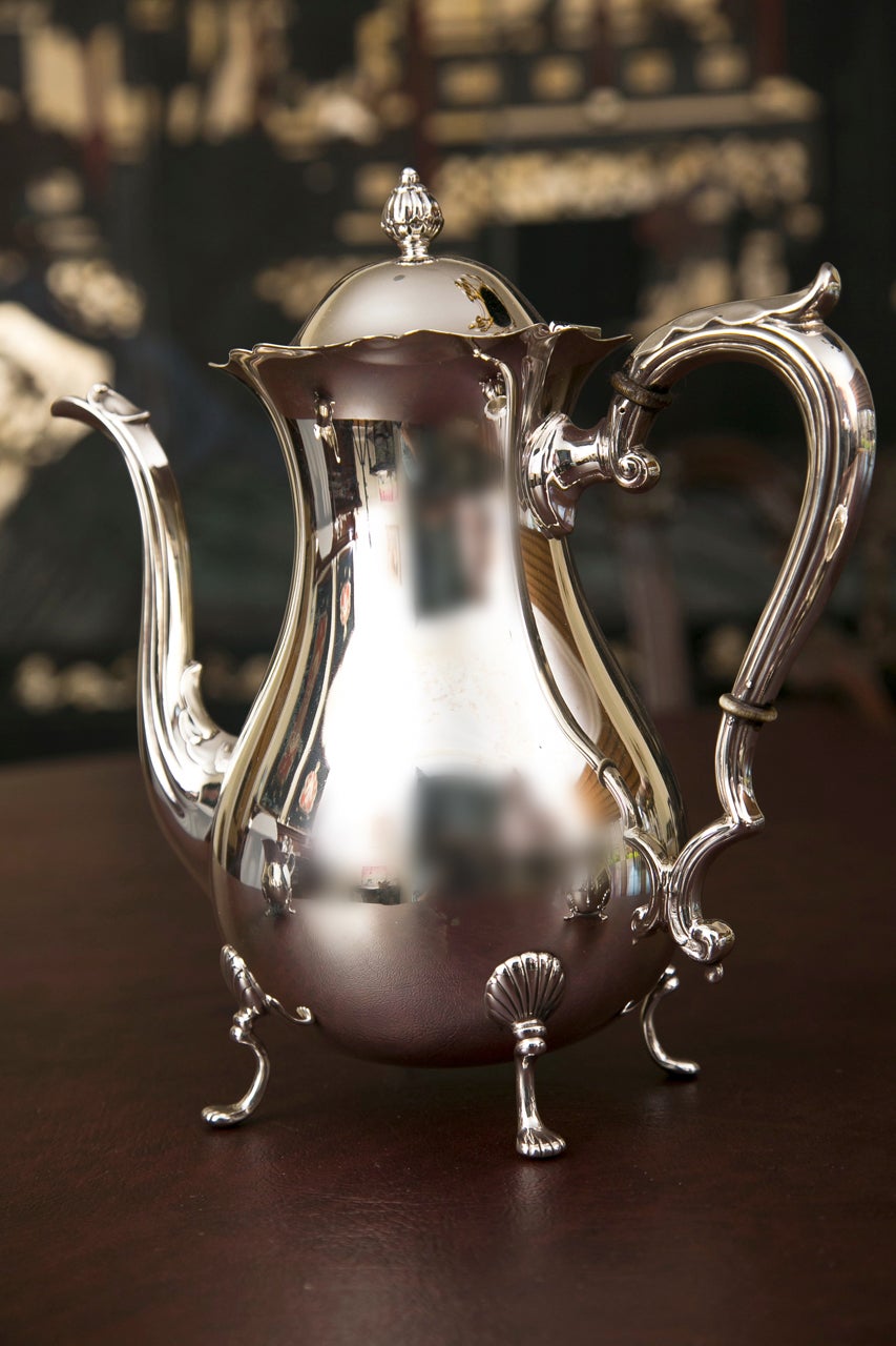 Vintage Sterling Silver 3 Piece Tea Set For Sale at 1stDibs