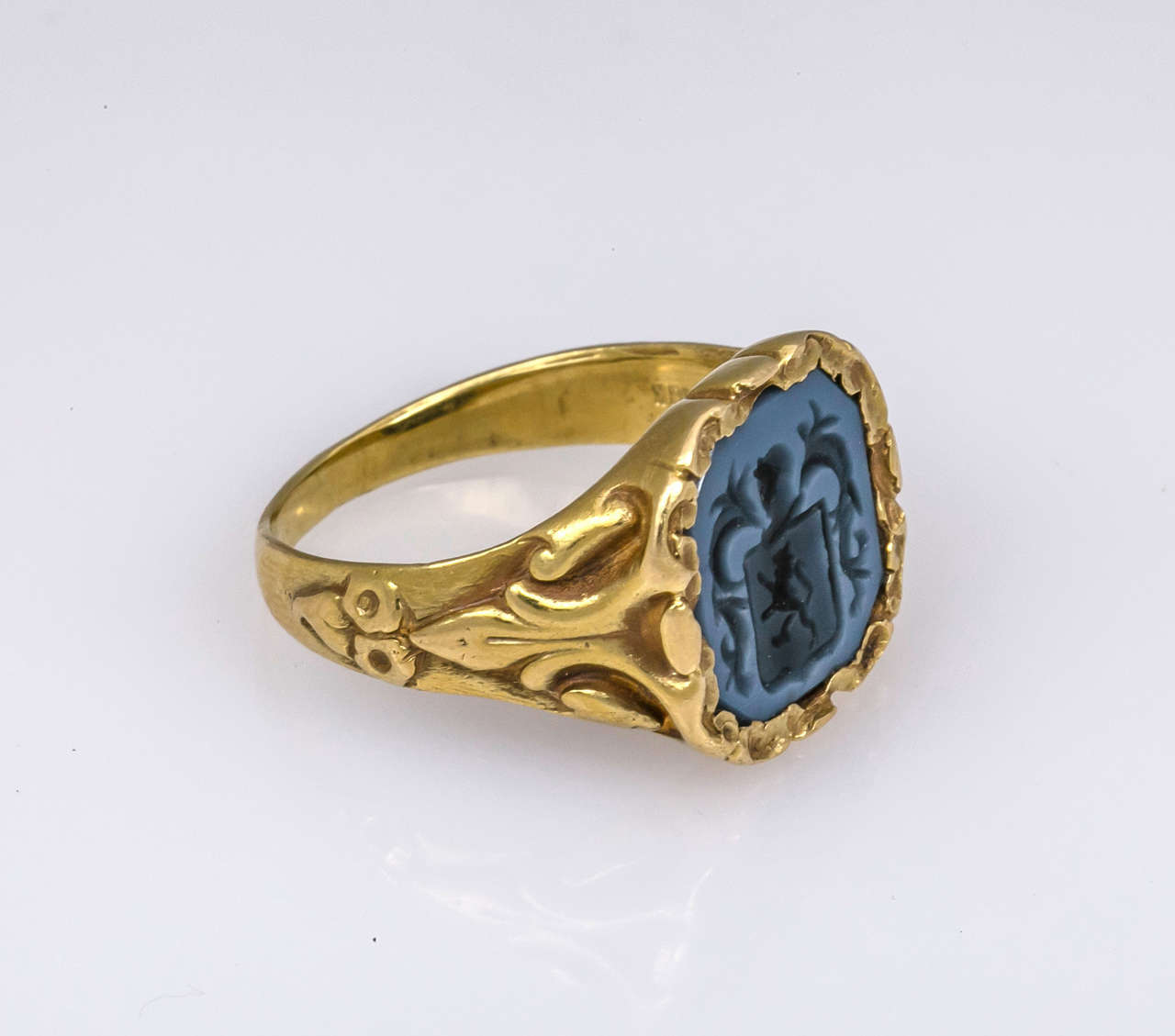 Art Nouveau Intaglio Ring at 1stDibs | intaglio rings, vintage intaglio ...