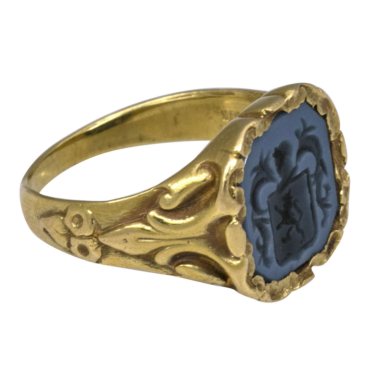 Art Nouveau Intaglio Ring at 1stDibs | intaglio rings, vintage intaglio ...