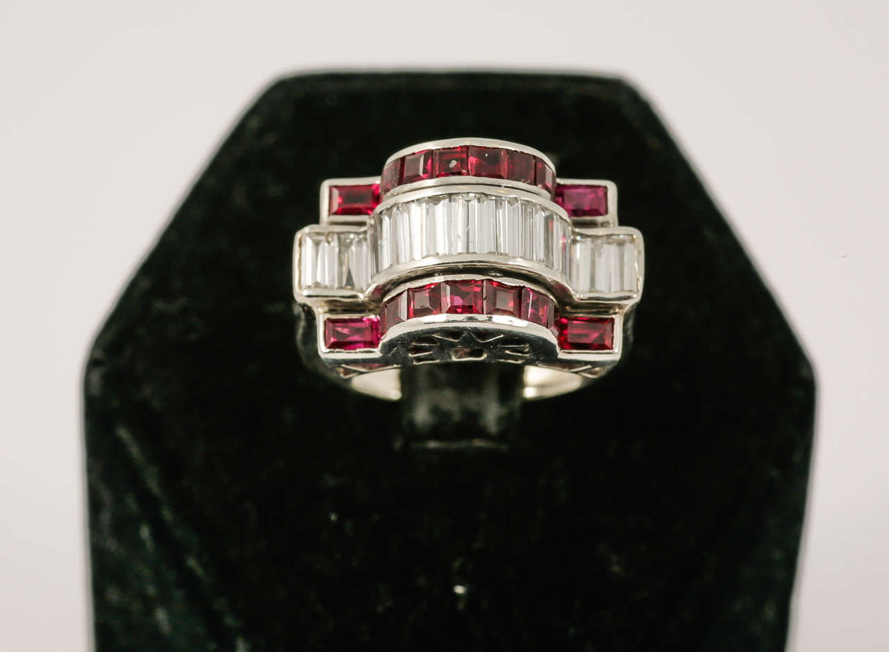 Odeonesque Art Deco Ring For Sale at 1stDibs