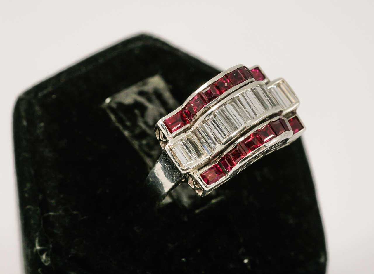 Odeonesque Art Deco Ring For Sale at 1stDibs