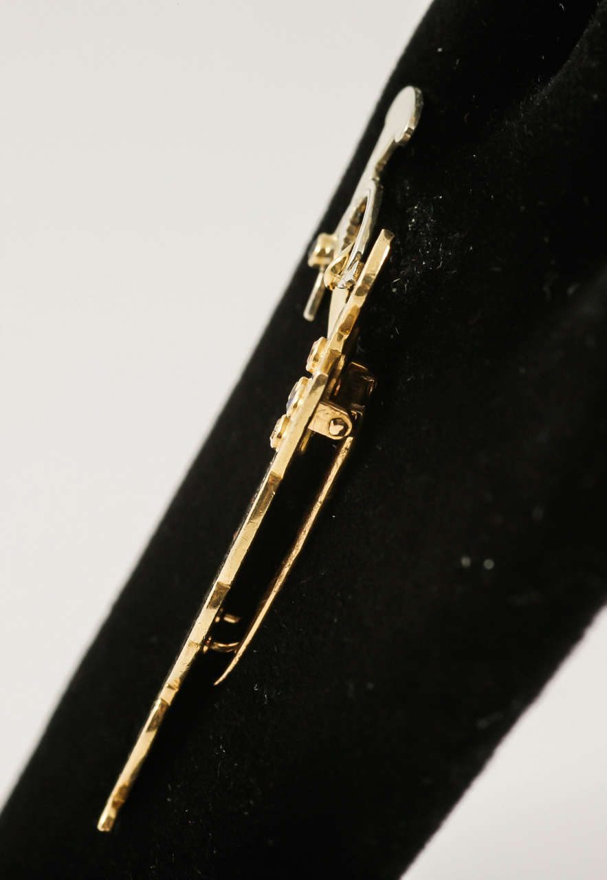 Boucheron Gold Bugler Novelty Brooch For Sale at 1stDibs
