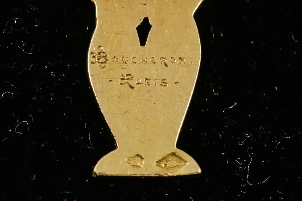 Boucheron Gold Bugler Novelty Brooch For Sale at 1stDibs