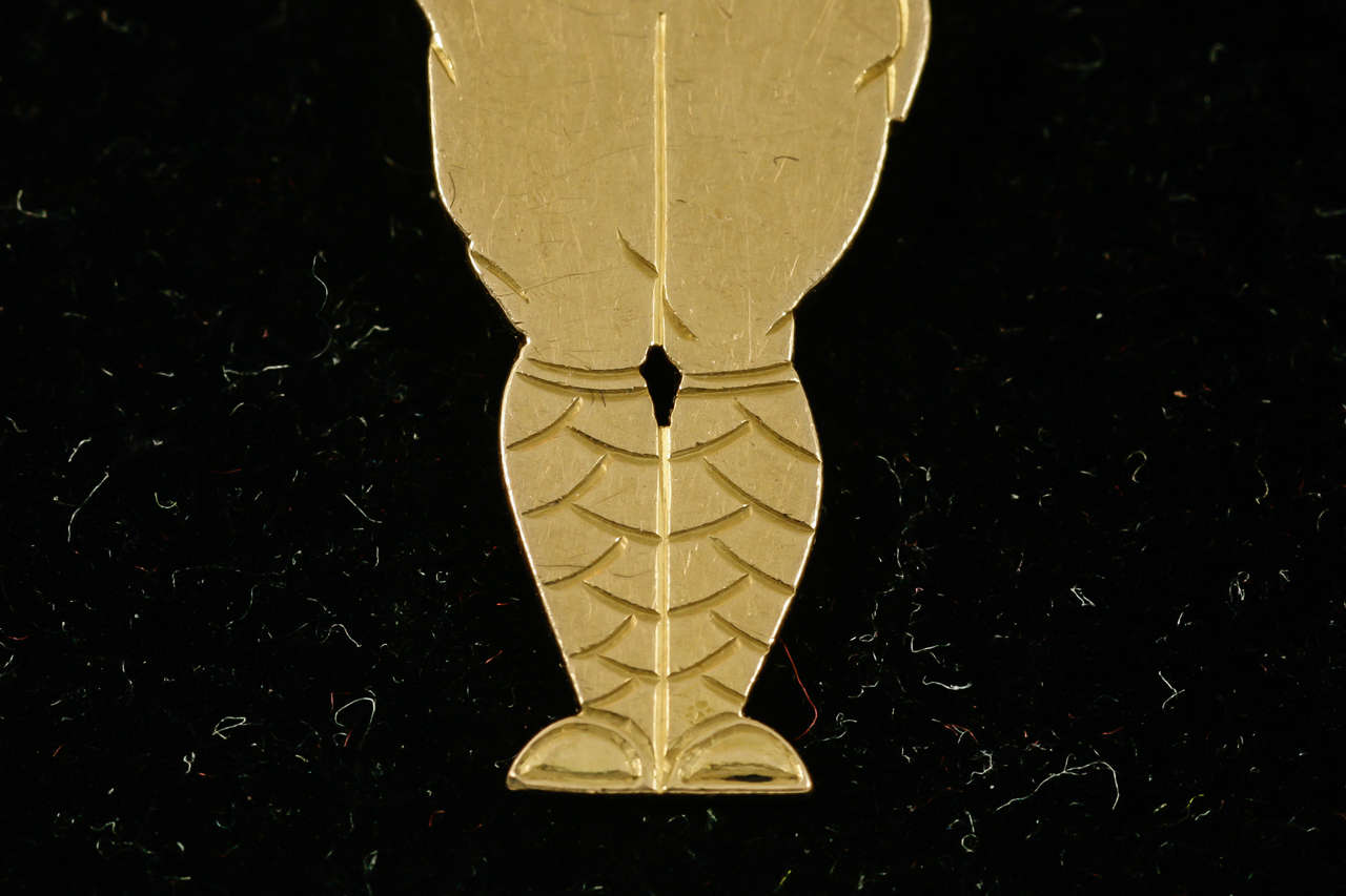 Boucheron Gold Bugler Novelty Brooch For Sale at 1stDibs