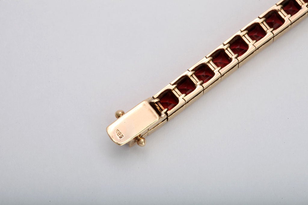 STRAIGHT LINE MULTI-COLORED STONE BRACELET For Sale at 1stDibs ...