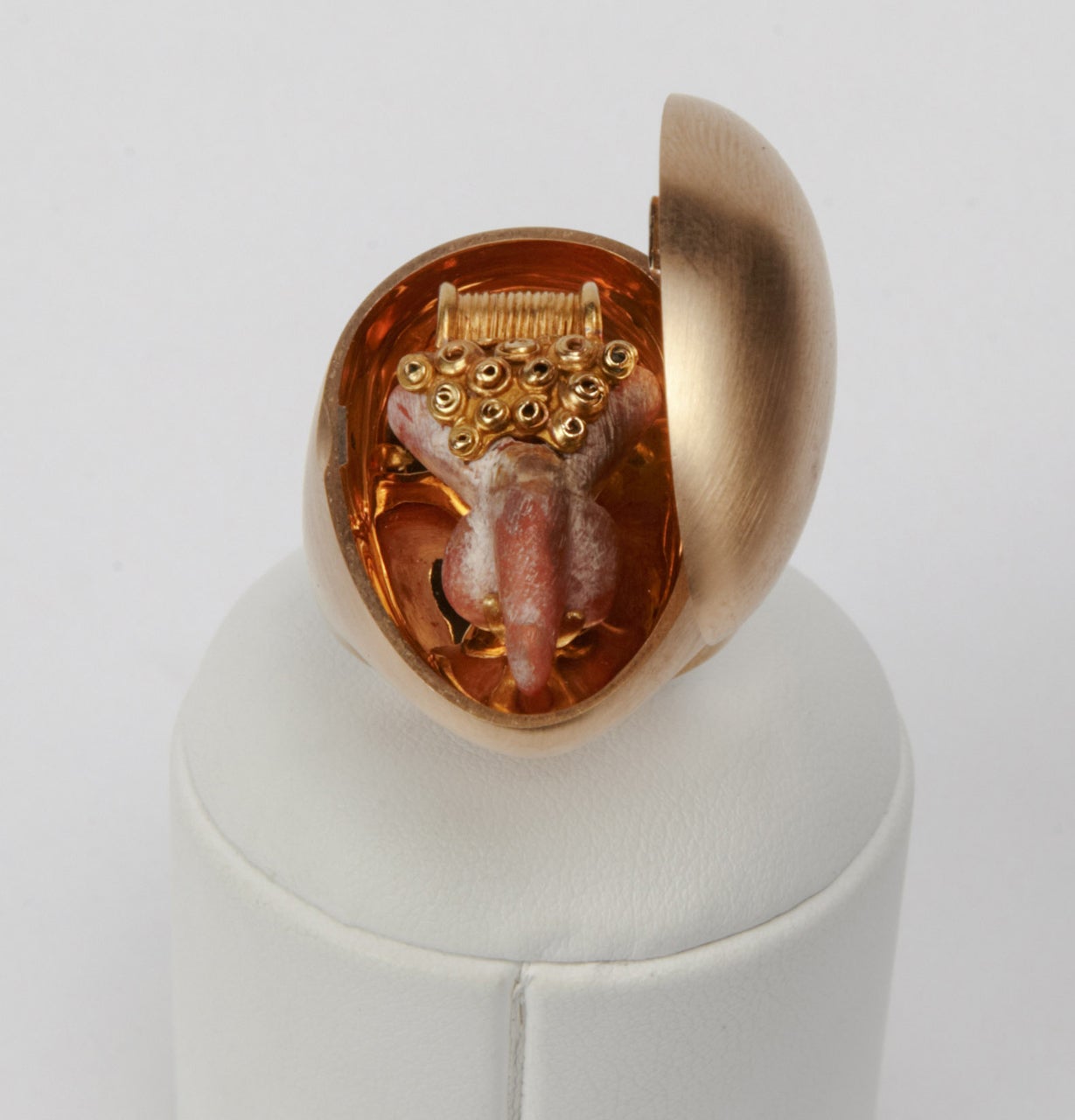Roman Coral Phallus Ring For Sale at 1stDibs