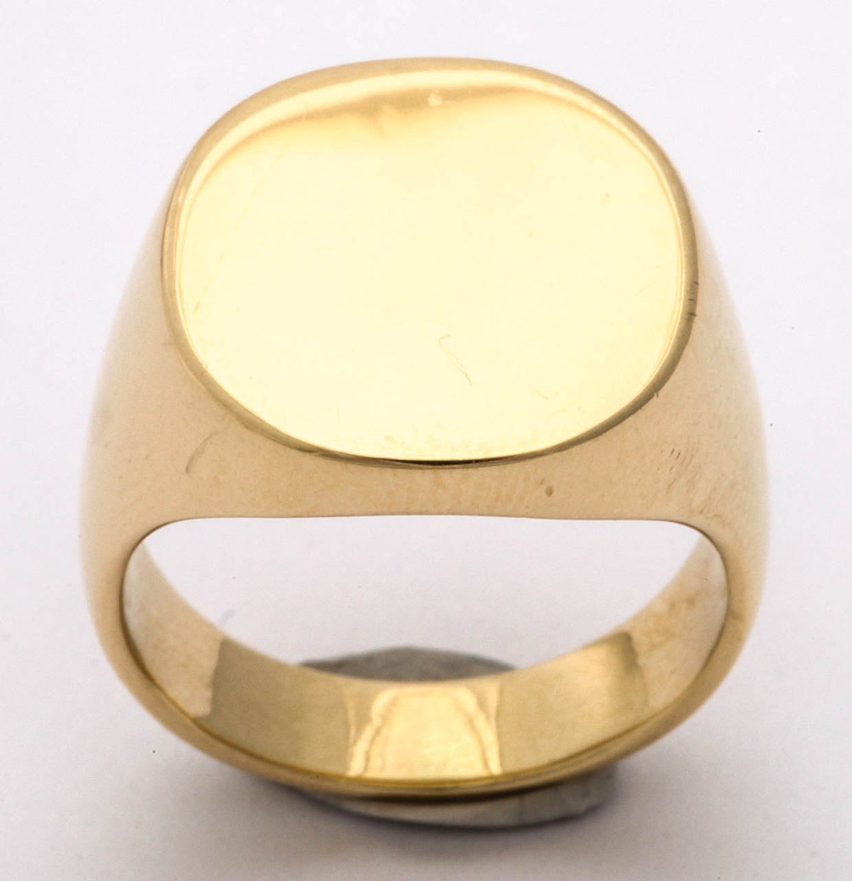 1990's TIFFANY and CO. Gentlemen's Gold Signet Ring at 1stDibs
