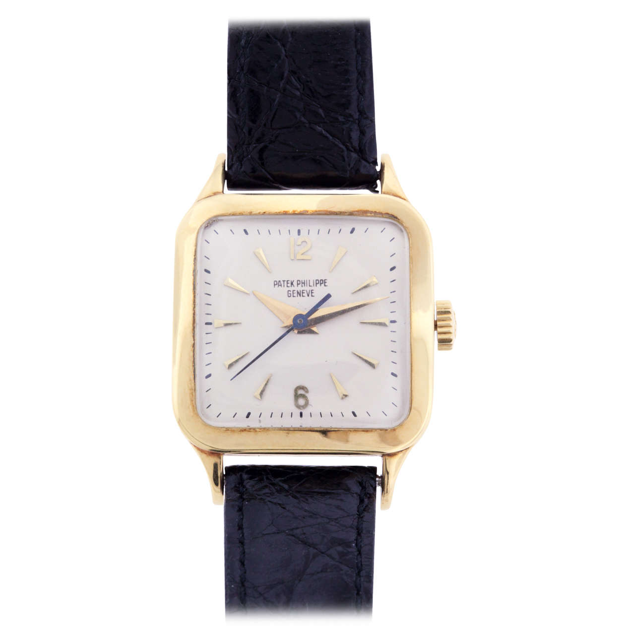 Patek Philippe Yellow Gold Square Wristwatch Ref 2514/1 For Sale at ...