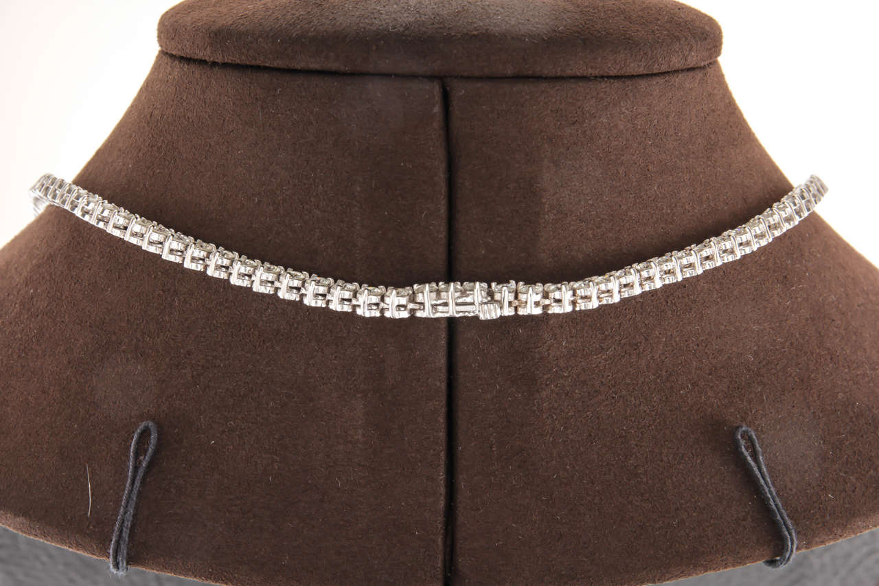 32 Inch Diamond Gold Opera Tennis Necklace For Sale at 1stDibs | long ...