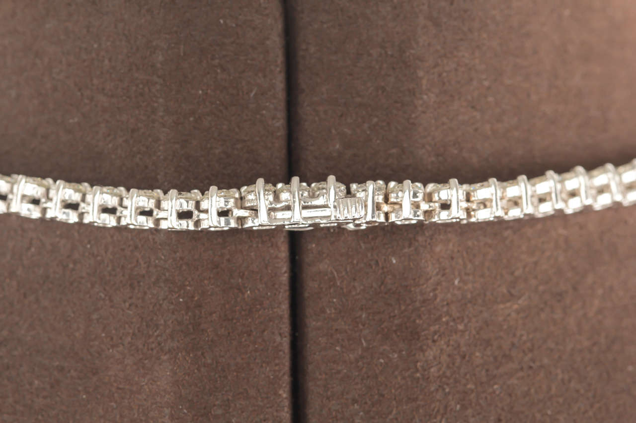 32 Inch Diamond Gold Opera Tennis Necklace For Sale at 1stDibs | long ...