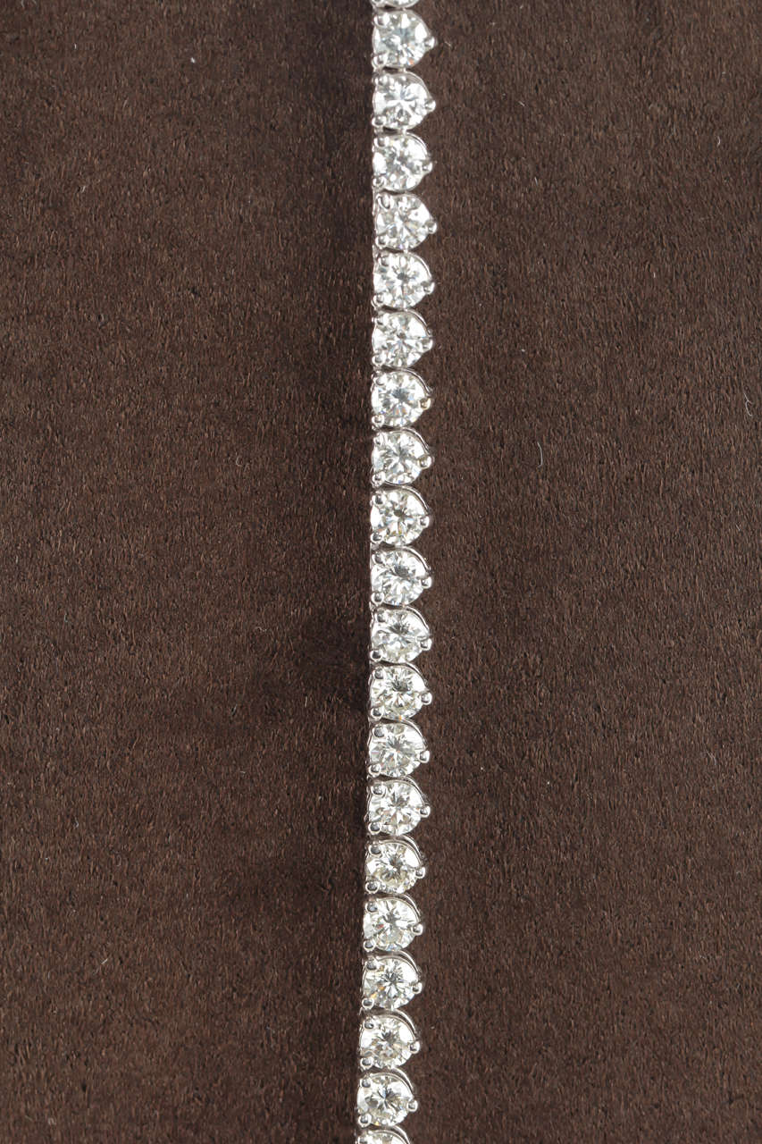 32 Inch Diamond Gold Opera Tennis Necklace For Sale at 1stDibs | long ...