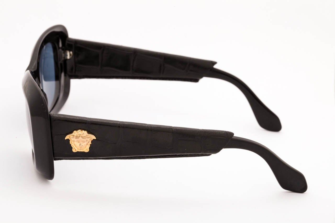 Vintage Gianni Versace Croc Sunglasses at 1stDibs | vintage versace ...