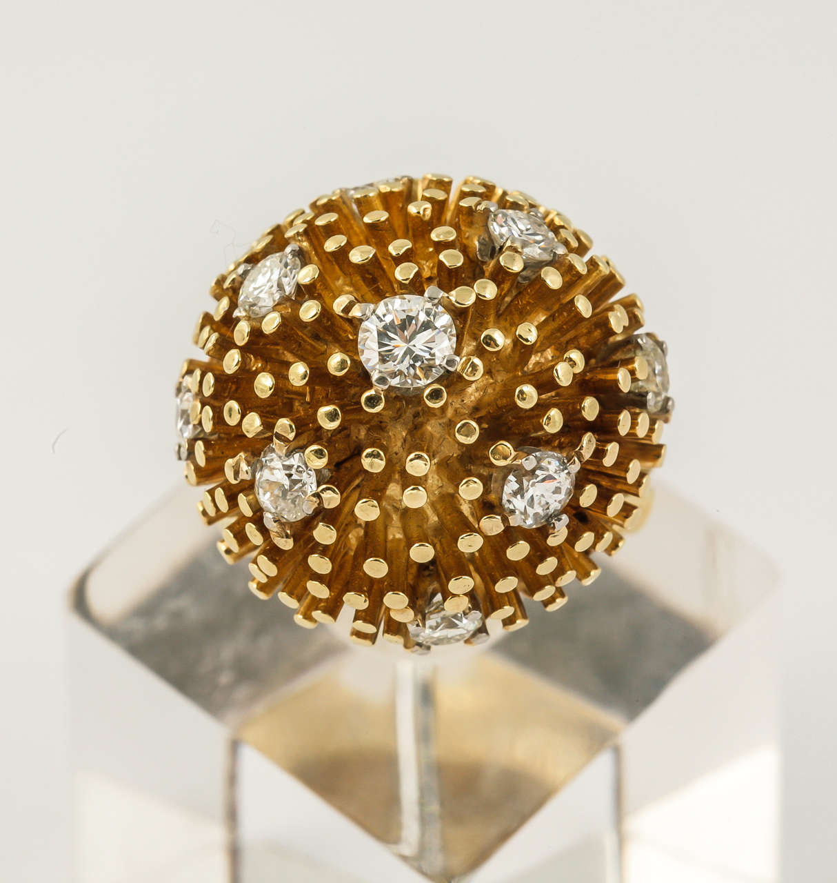 Diamond Set Sputnik Ring For Sale at 1stDibs