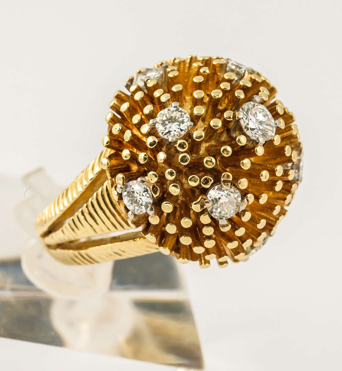 Diamond Set Sputnik Ring For Sale at 1stDibs