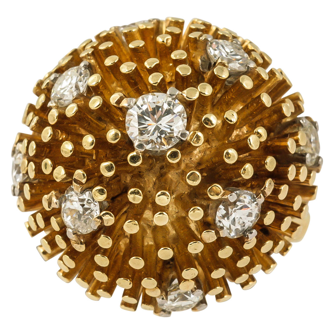 Diamond Set Sputnik Ring For Sale at 1stDibs
