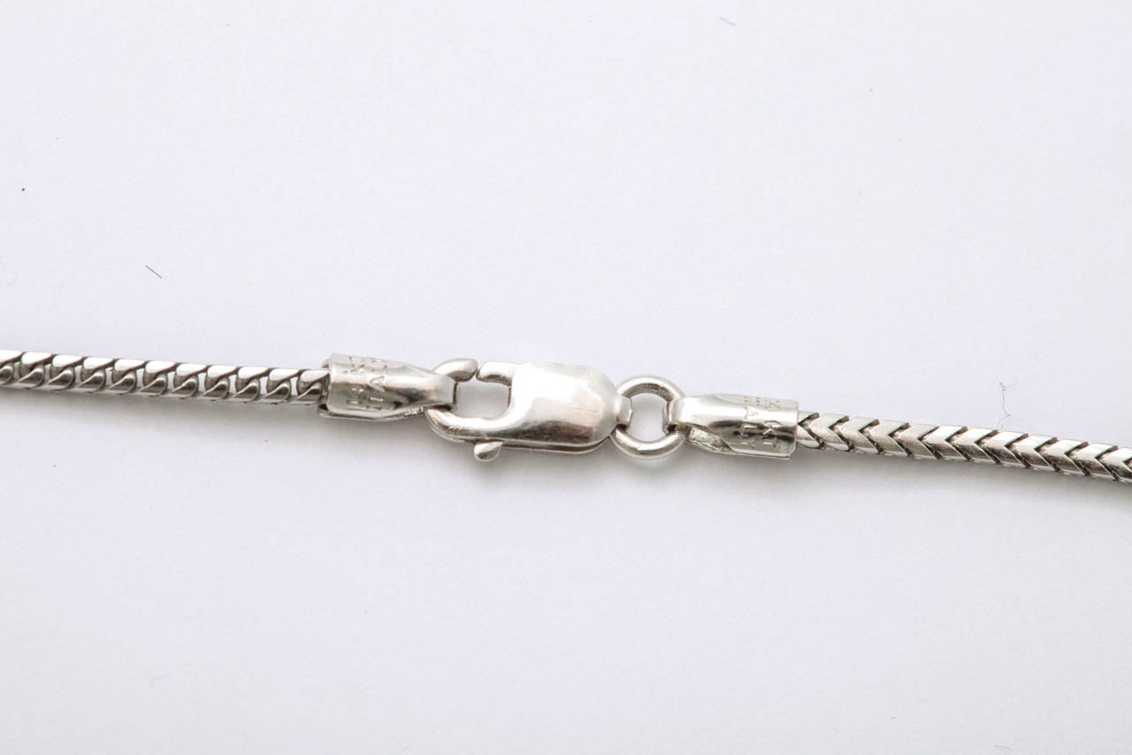 Diamond and Platinum Pendant Pin at 1stDibs