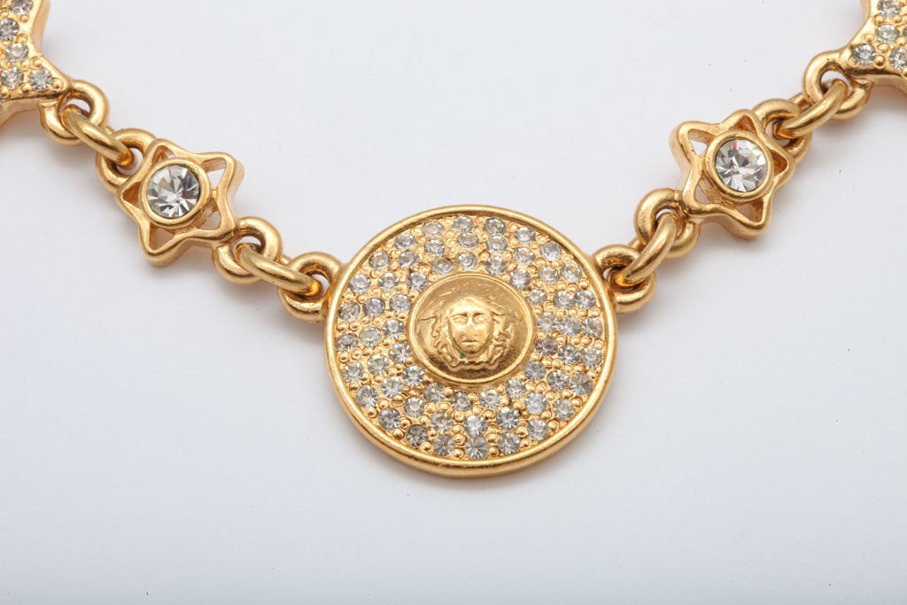 GIANNI VERSACE STAR AND MEDUSA NECKLACE at 1stDibs