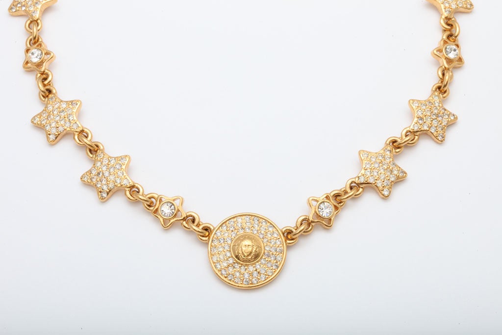 GIANNI VERSACE STAR AND MEDUSA NECKLACE at 1stDibs