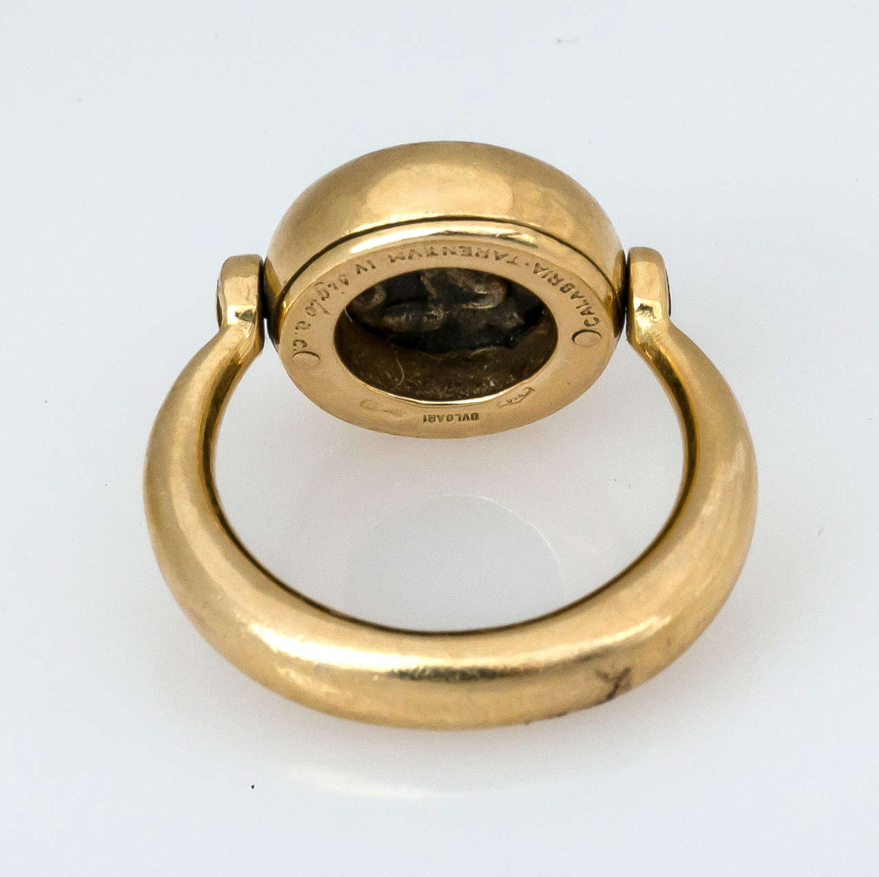 Bulgari Ancient Coin Flip Ring at 1stDibs