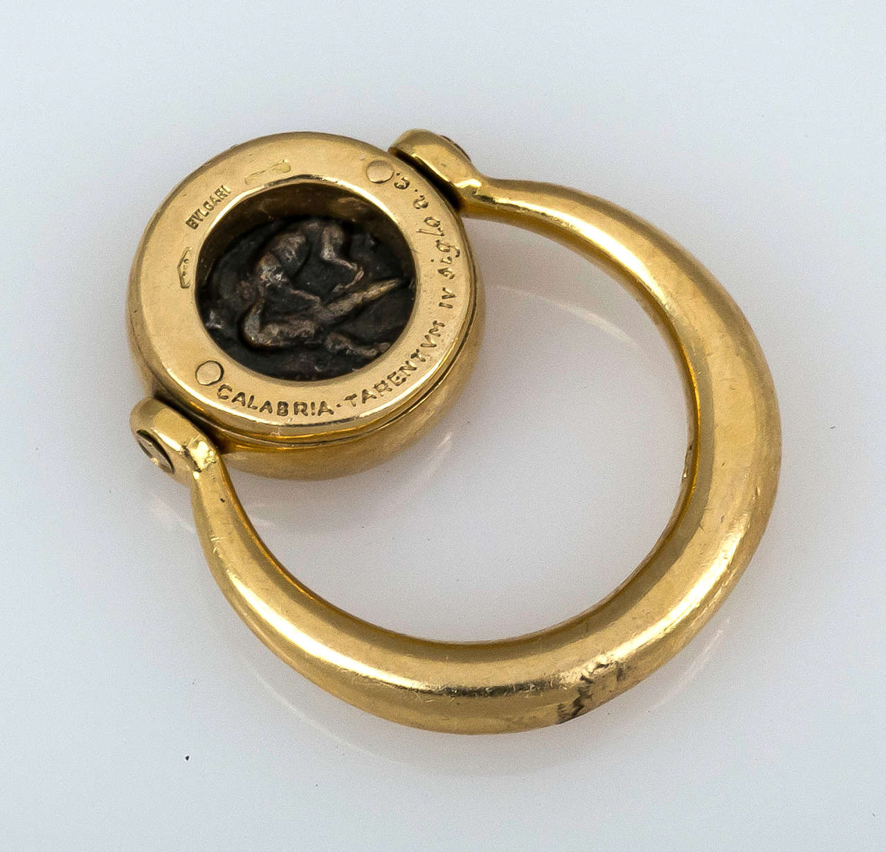 Bulgari Ancient Coin Flip Ring at 1stDibs
