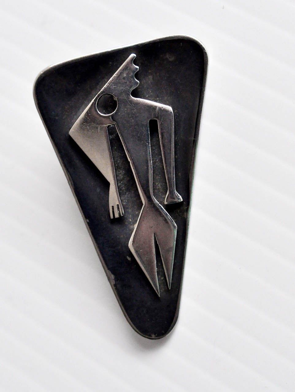 Mid-Century Sterling Pendant by Ed Wiener For Sale at 1stDibs