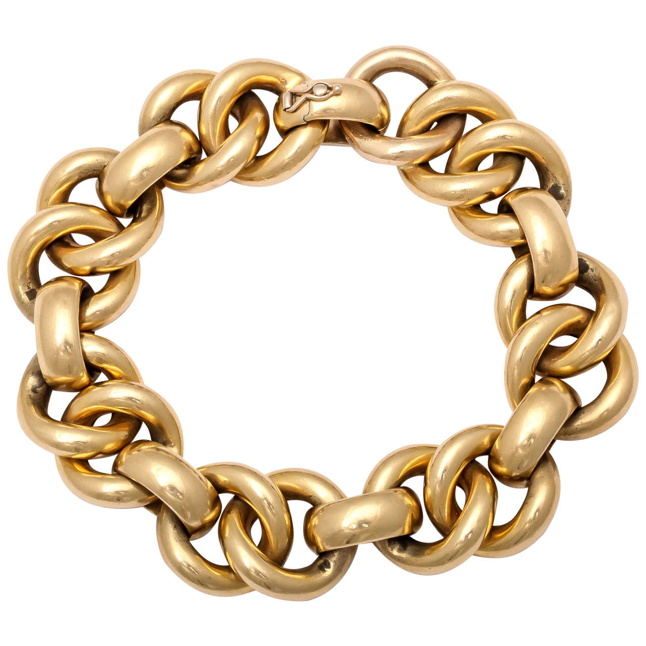 Double Link Cable Bracelet at 1stDibs