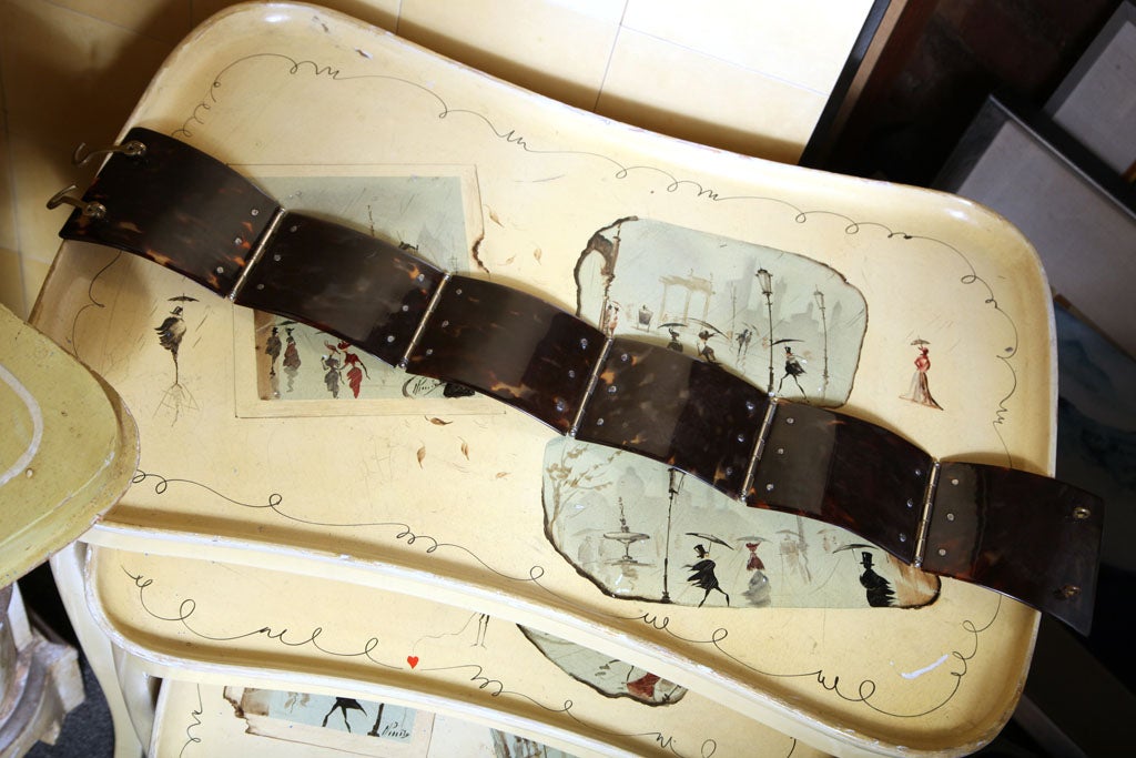 Tortoise Shell Belt at 1stDibs | tortoise shell belt buckle ...