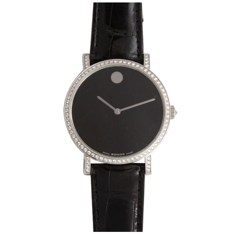 Movado Black Face Watch