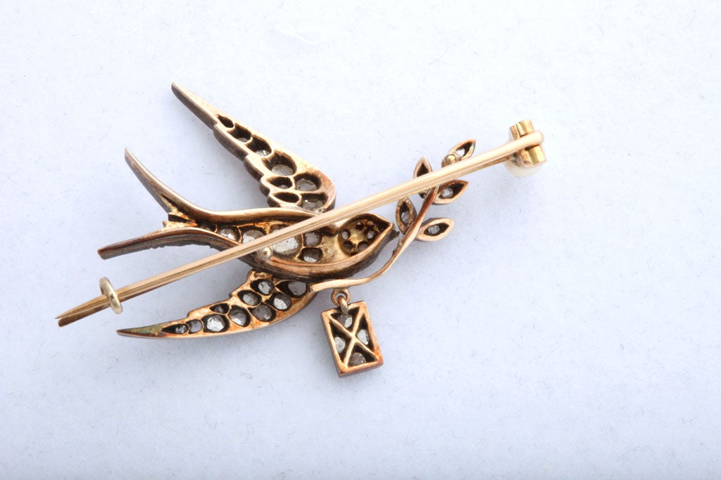 Victorian Bird Brooch For Sale at 1stDibs