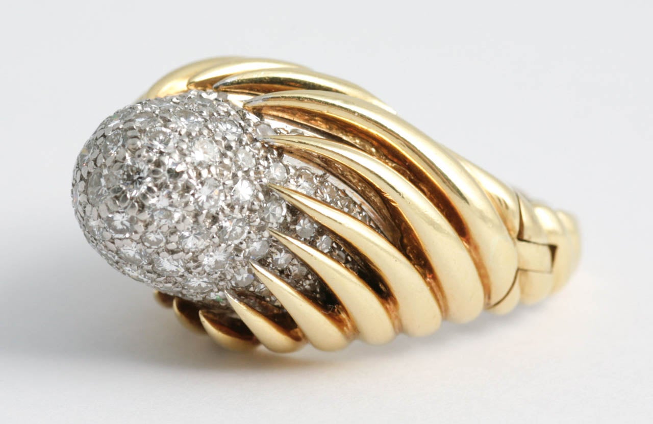 Pave Diamond Ring at 1stDibs