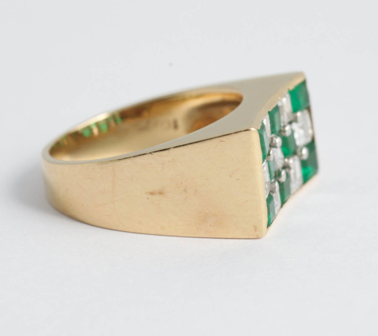 Checkerboard Ring For Sale at 1stDibs