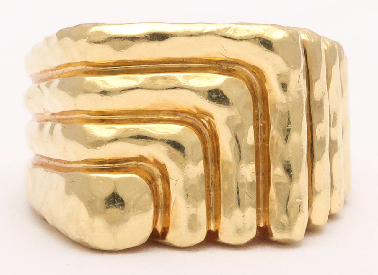 Dunay Abstract Gold Ring at 1stDibs