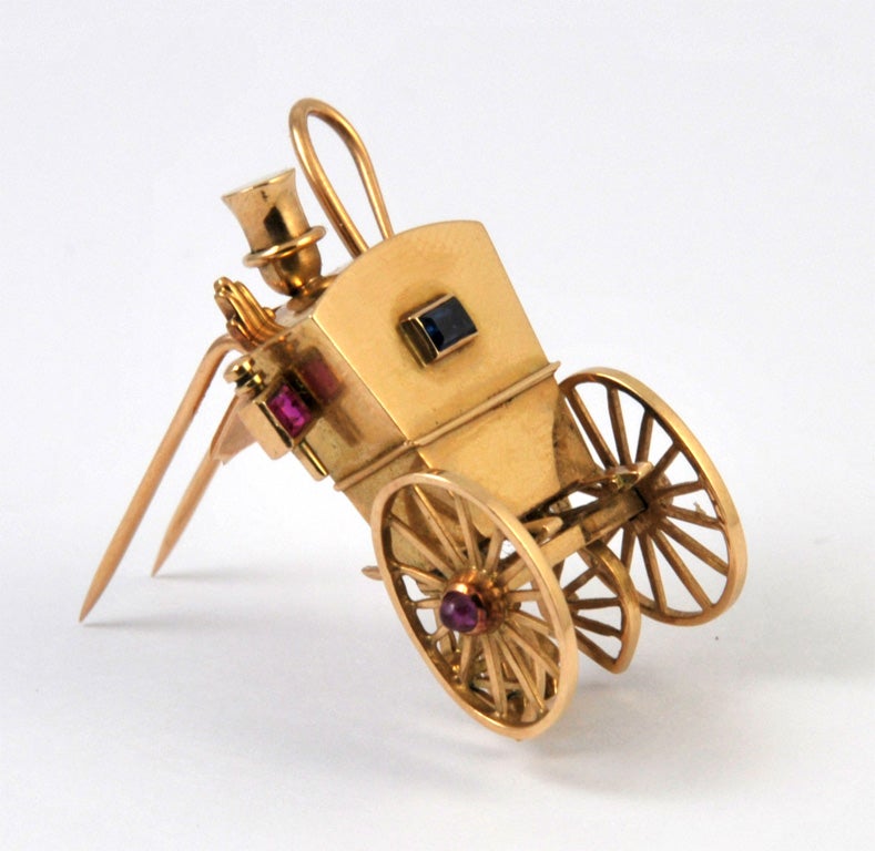 Mellerio carriage brooch at 1stDibs