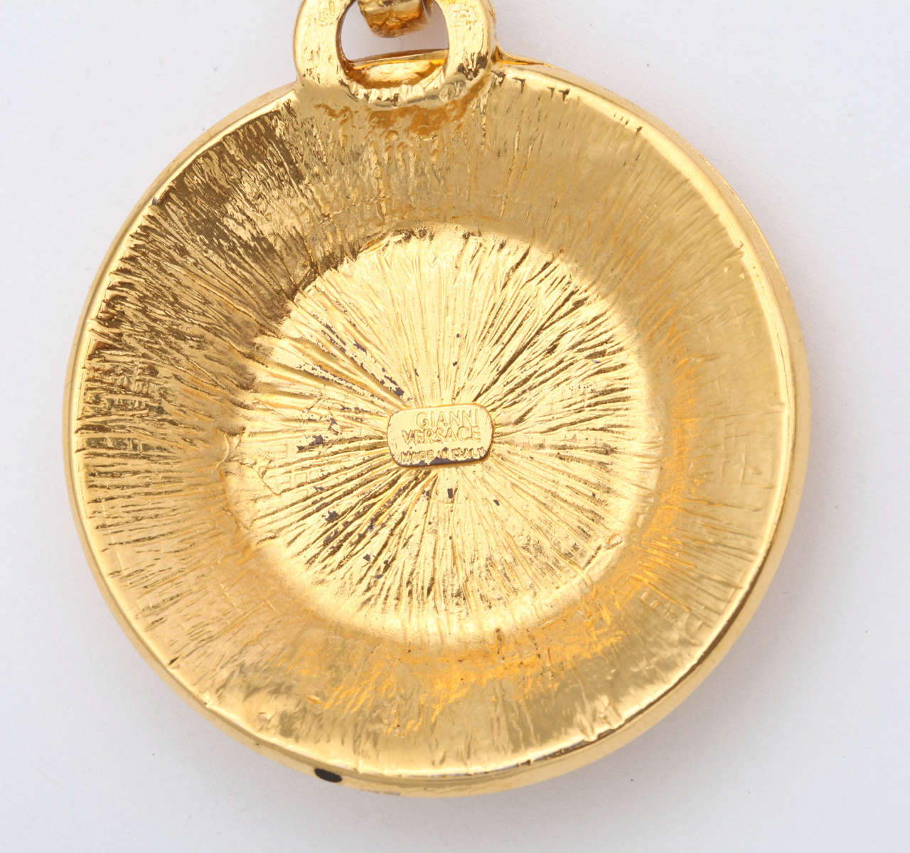 Gianni Versace Large Medallion Pendant Necklace with Medusa at 1stDibs ...